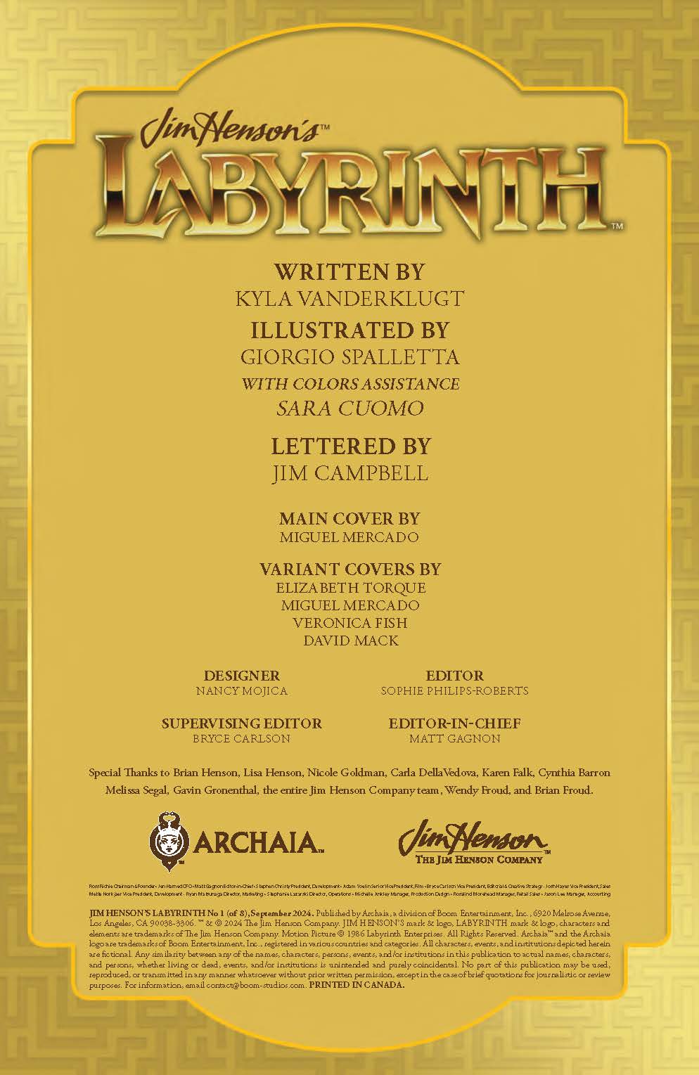 BOOM! Studios Preview: Jim Henson's Labyrinth #1 | Comic Book Club