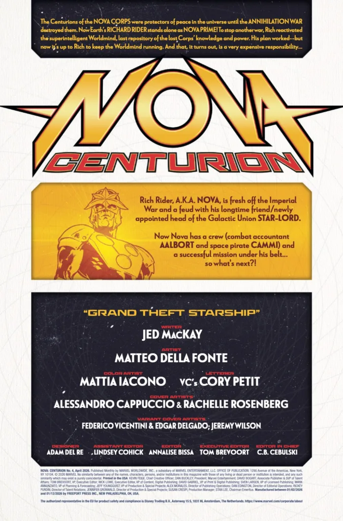 Marvel Preview: Nova: Centurion #4 | Comic Book Club